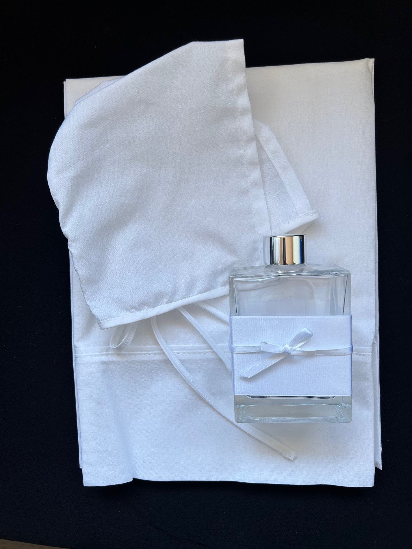Oil Set with Bonnet and Cot Size Sheet - with or without Lace – Little ...