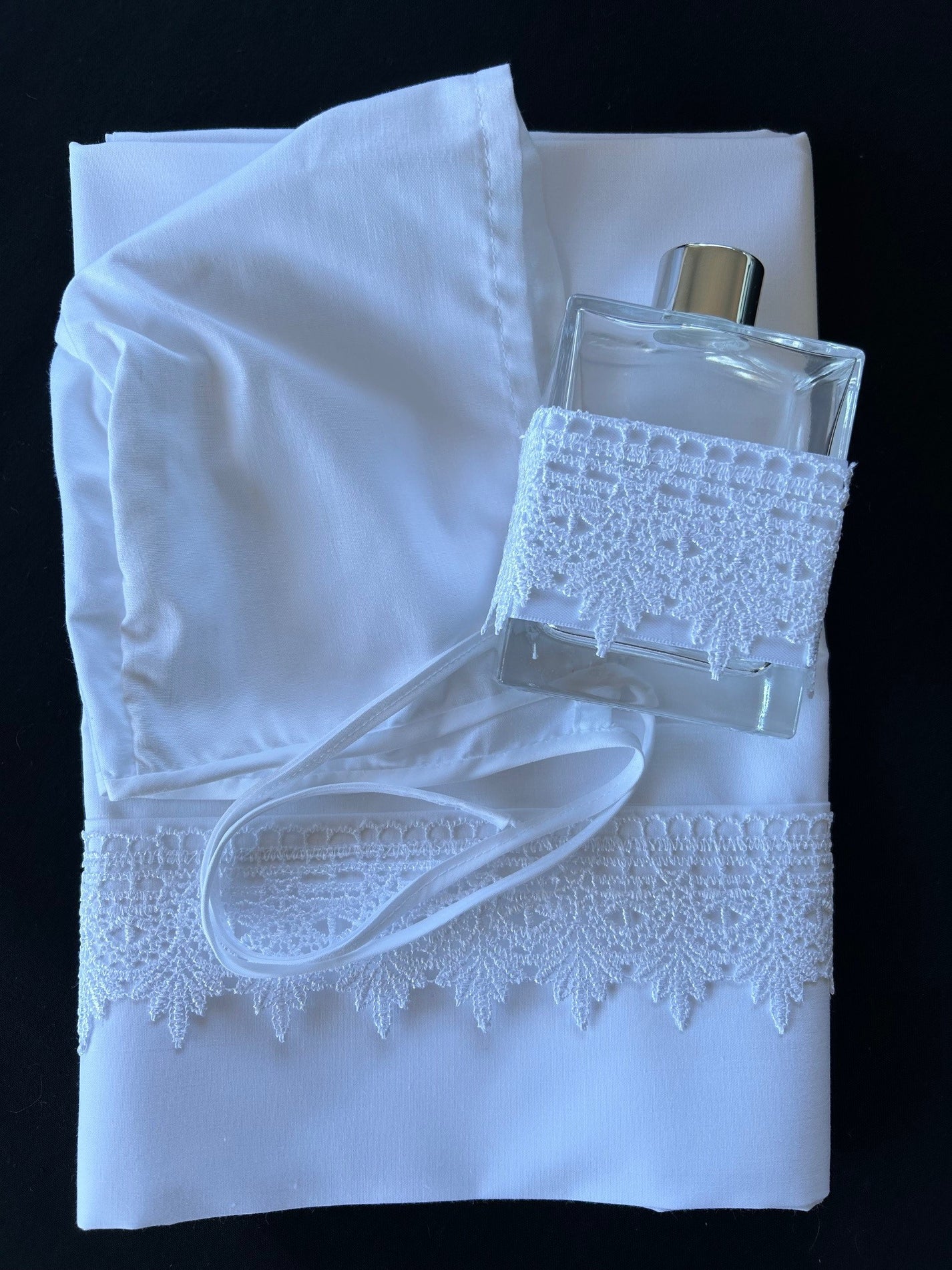 Oil Set with Bonnet and Cot Size Sheet - with or without Lace – Little ...